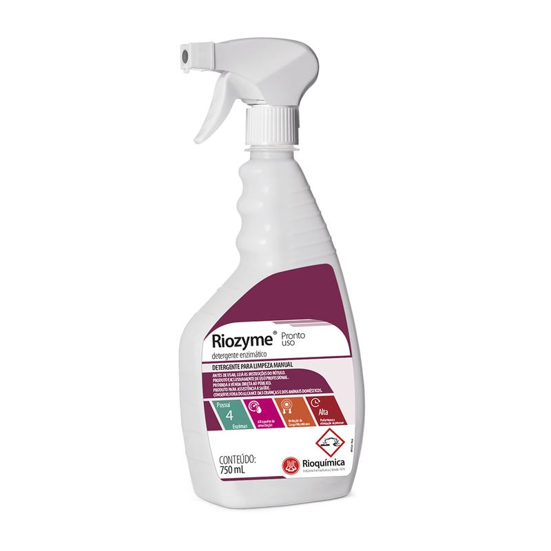 Detergente Enzimático Riozyme Pronto Uso Spray 750ml - Rioquímica ...