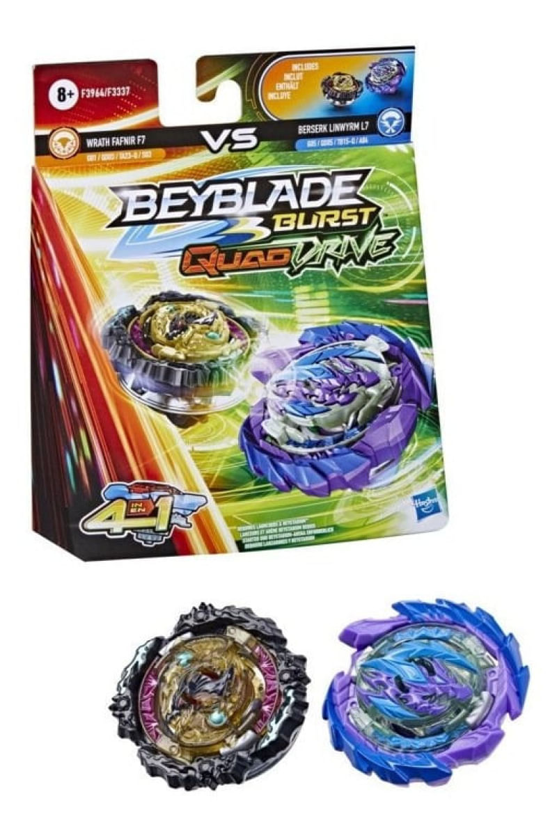 Jogo - Piao Bey Blade Quad Drive - Preto e Roxo HASBRO - Shop Coopera