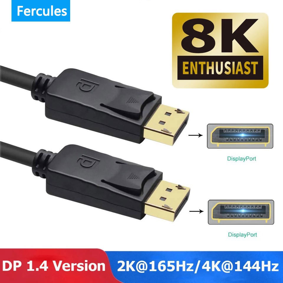 Displayport X Displayport Cable 1.2A With Latches 4K 144Hz - Shop Coopera