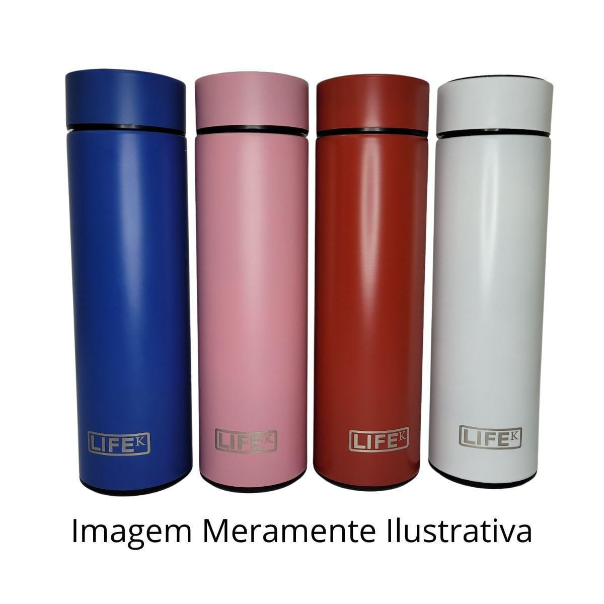 Garrafa Térmica Com Display De Temperatura Branca 480Ml - Shop Coopera