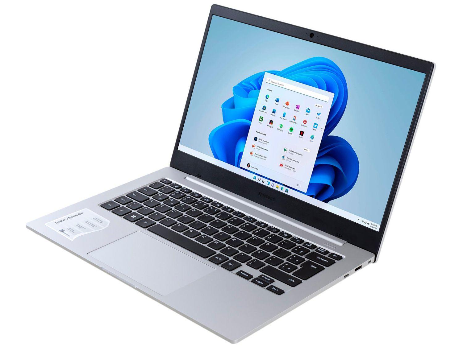 Notebook Samsung Galaxy Book Go Snapdragon 4GB - 128GB UFS 14” Full HD ...