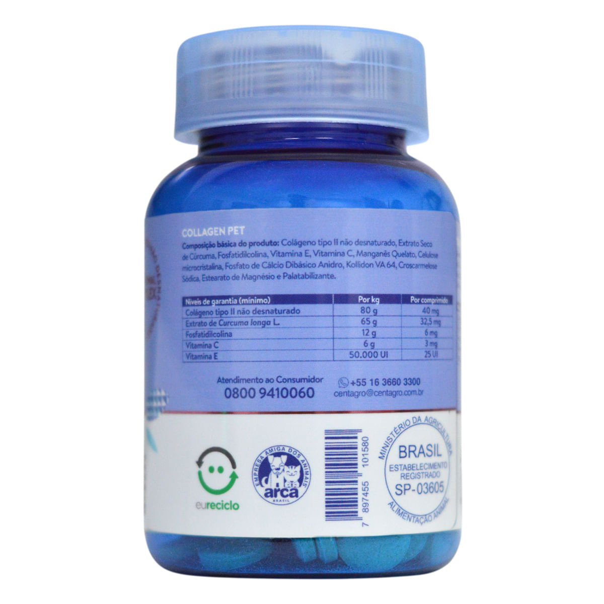 Collagen Pet Suplemento Cães e Gatos 30g c/ 60 Comprimidos - Shop Coopera