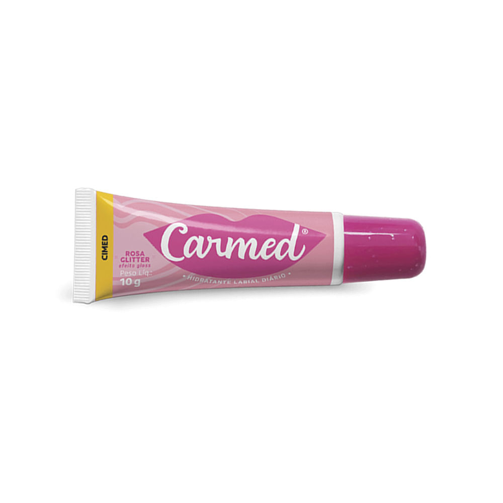 Carmed Hidratante Labial Rosa Glitter 10G Cimed - Shop Coopera