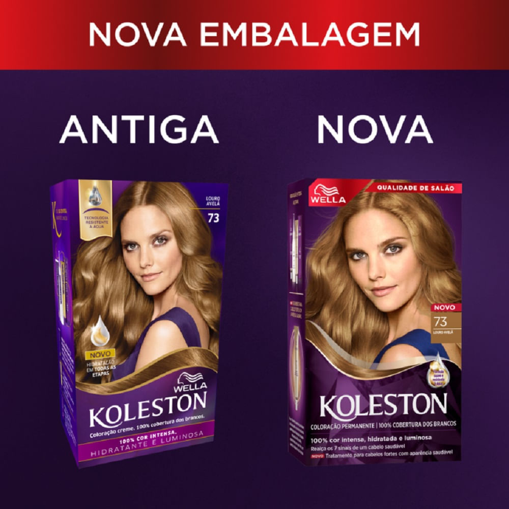 Tintura Koleston 73 Louro Avelã - Shop Coopera