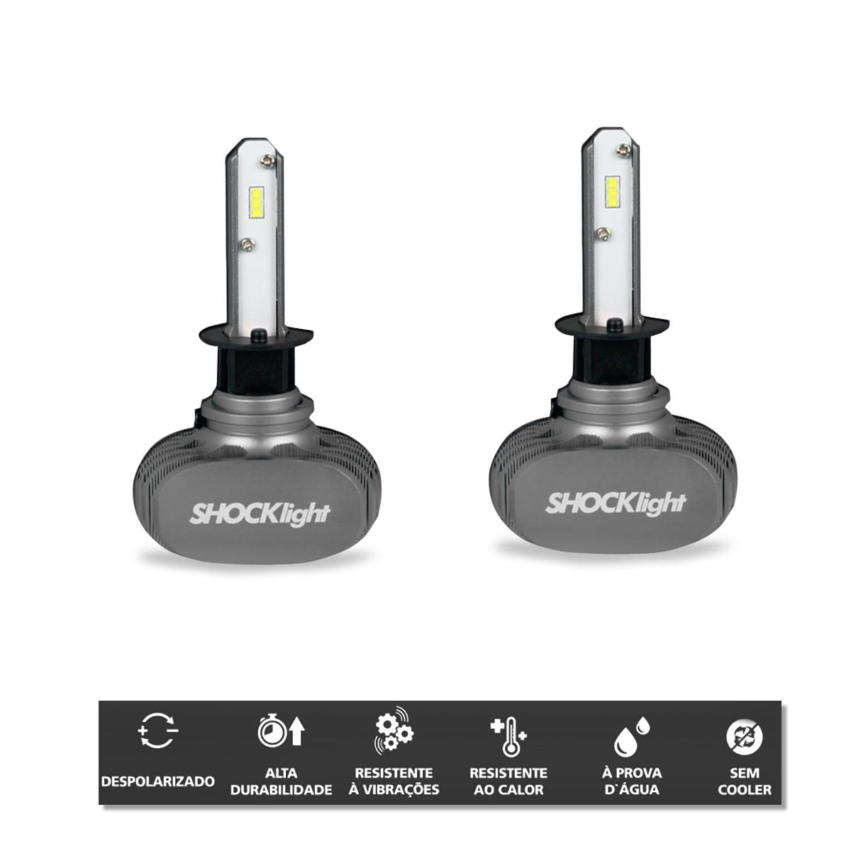 Kit Lâmpadas Ultra LED H1 Titanium 6000k Lumens 50w 12v - Shop Coopera Kit Lâmpadas Ultra LED H1 Titanium 6000k Lumens 50w 12v - Shop Coopera