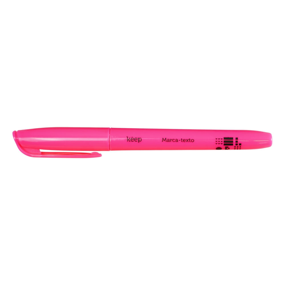 Marca Texto Rosa Caixa c/ 12 Unidades Keep - MR065 MR065 - Shop Coopera