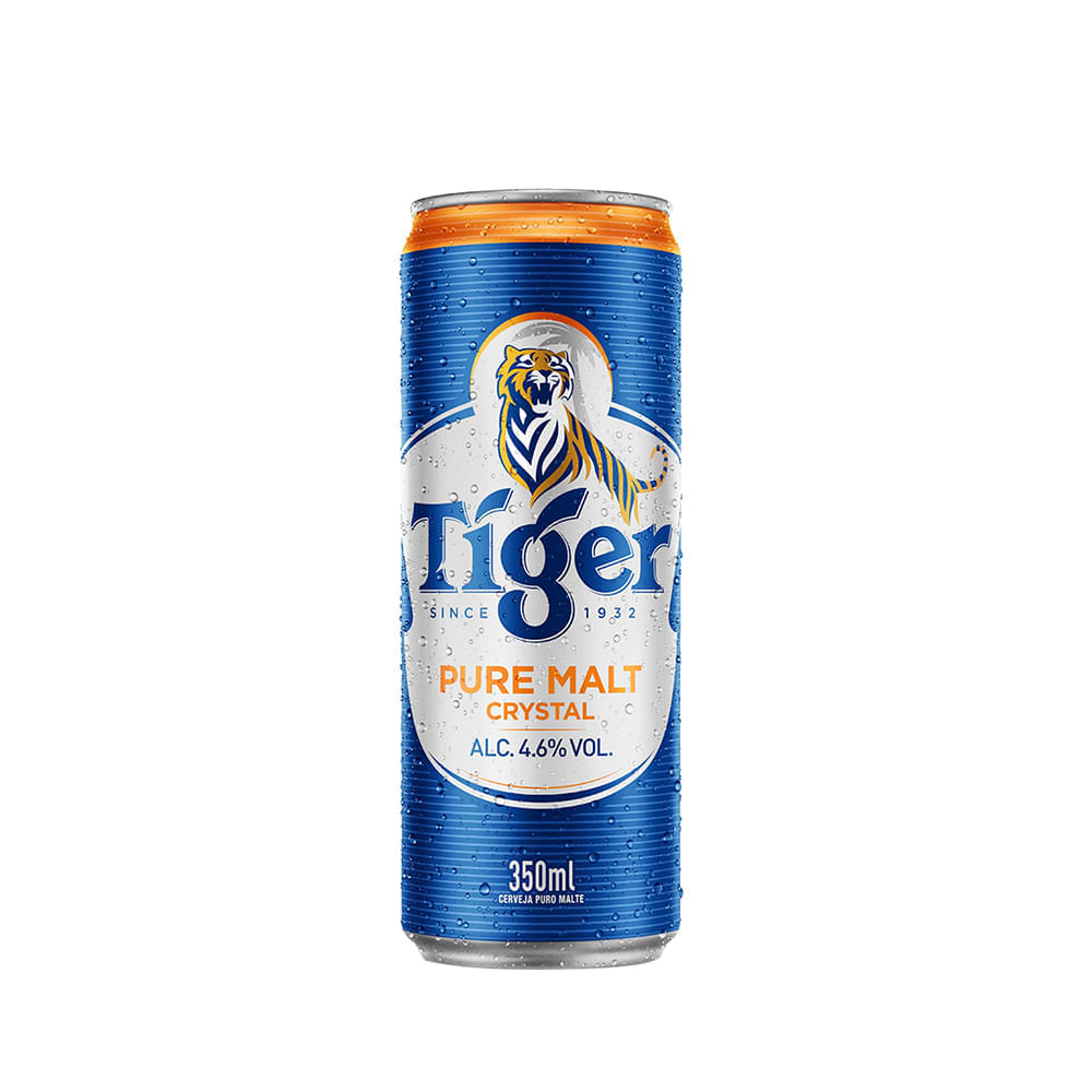 Cerveja Tiger Puro Malte Lata 350ml - Shop Coopera
