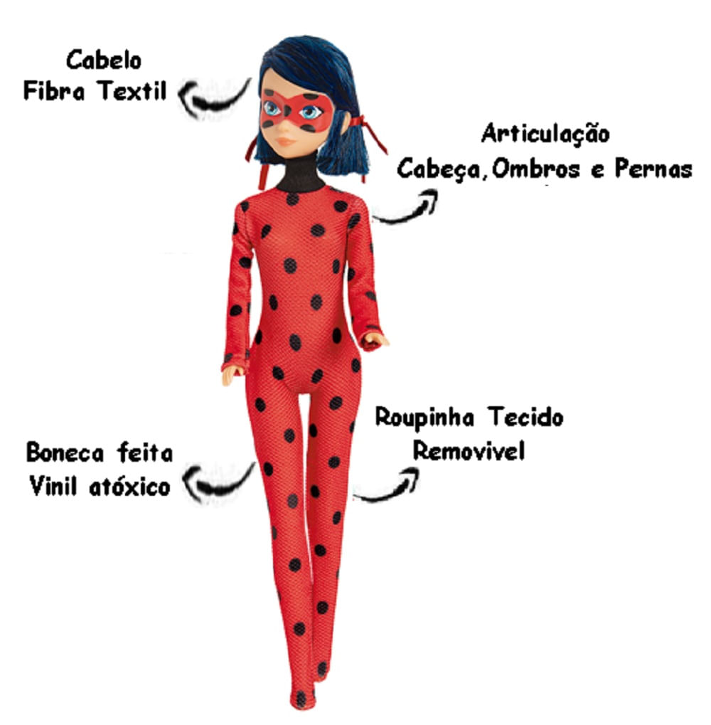 Boneca Miraculous Ladybug Fashion Doll 30 cm - Shop Coopera