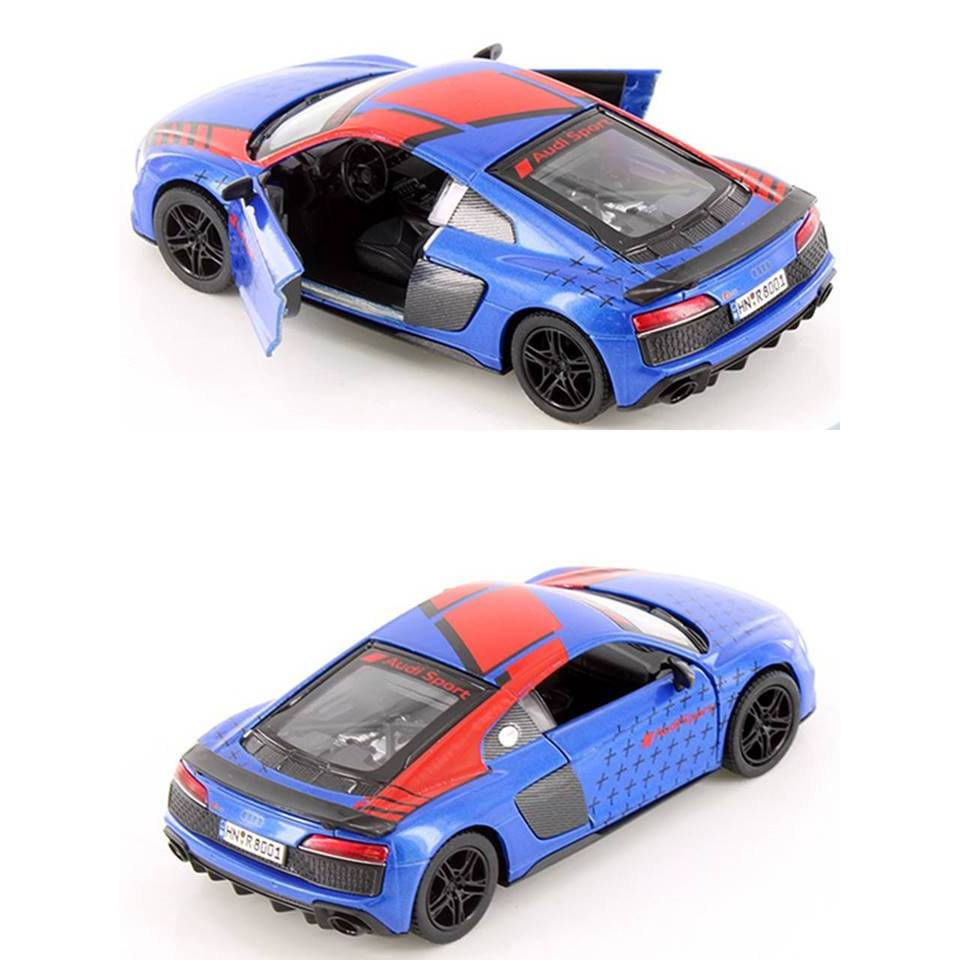 Miniatura Audi R8 Coupe Livery Edition 2020 Kinsmart 1:36 Metal e ...