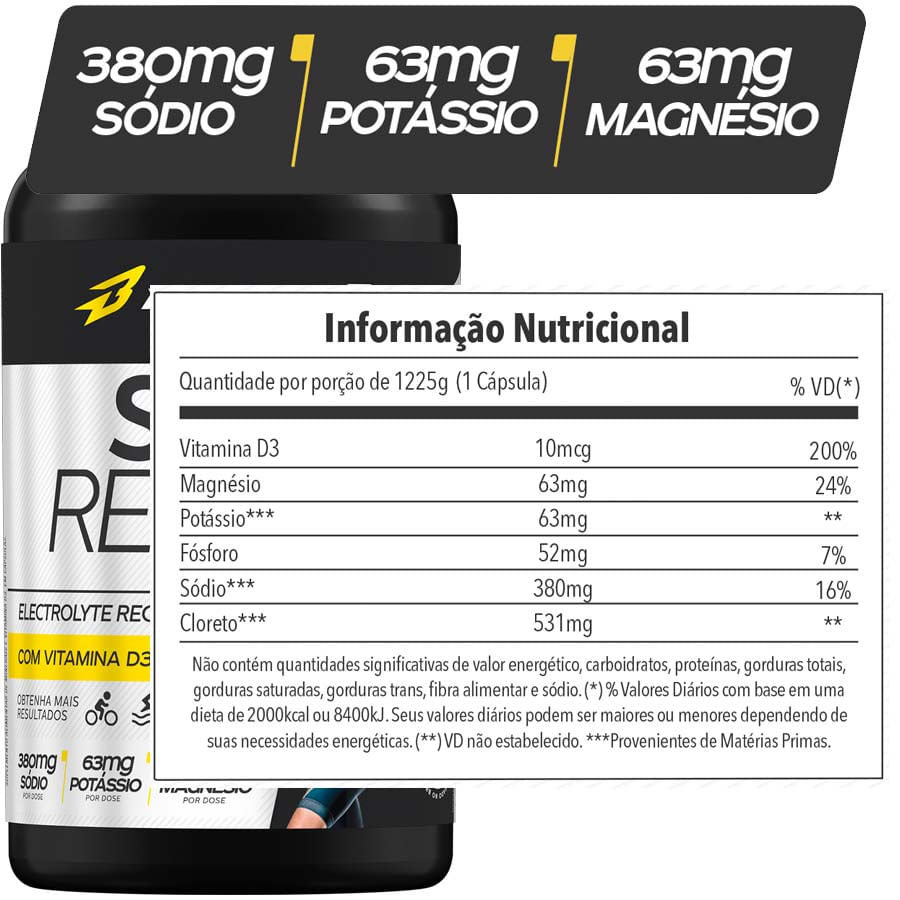 Salt Reload 30 Caps Repositor eletrólitos zero açucar Bodyaction - Shop ...