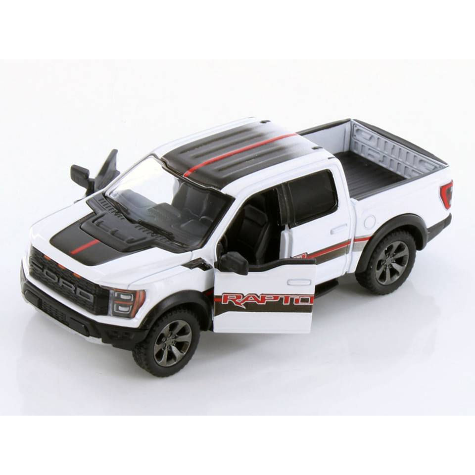 Miniatura Ford F-150 Raptor 2022 Livery Edition Kinsmart 1:46 Metal e ...
