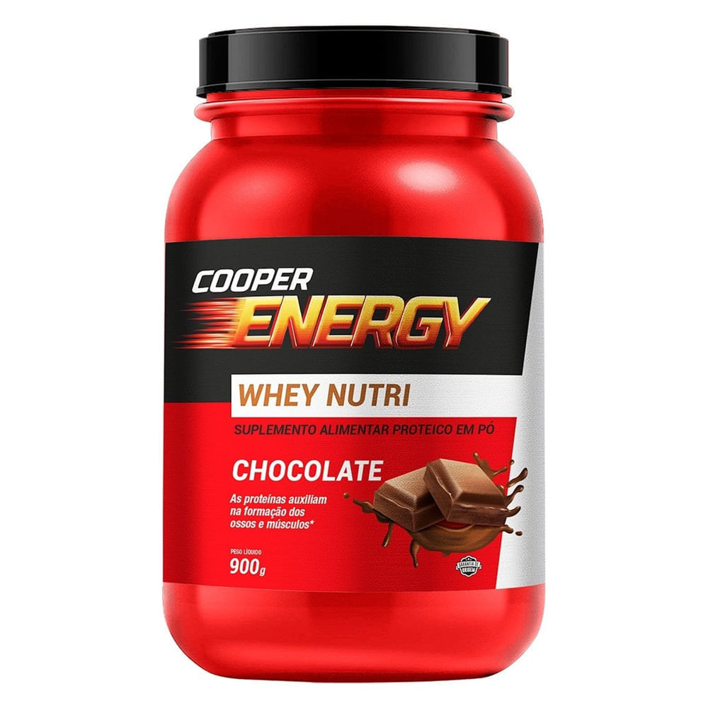 Whey Protein Cooper Energy 100% Concentrado Chocolate 900g - Shop Coopera