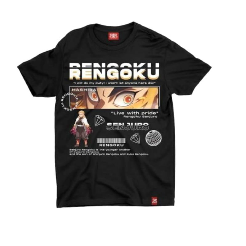 Camiseta Plus Size Demon Slayer - Rengoku - Shop Coopera