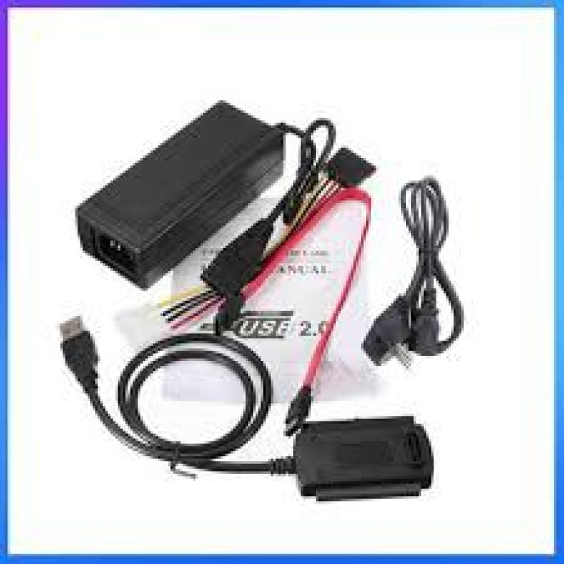 ADAPTADOR COM FONTE PARA IDE SATA CONVERSOR CABO USB 2.0 - Shop Coopera