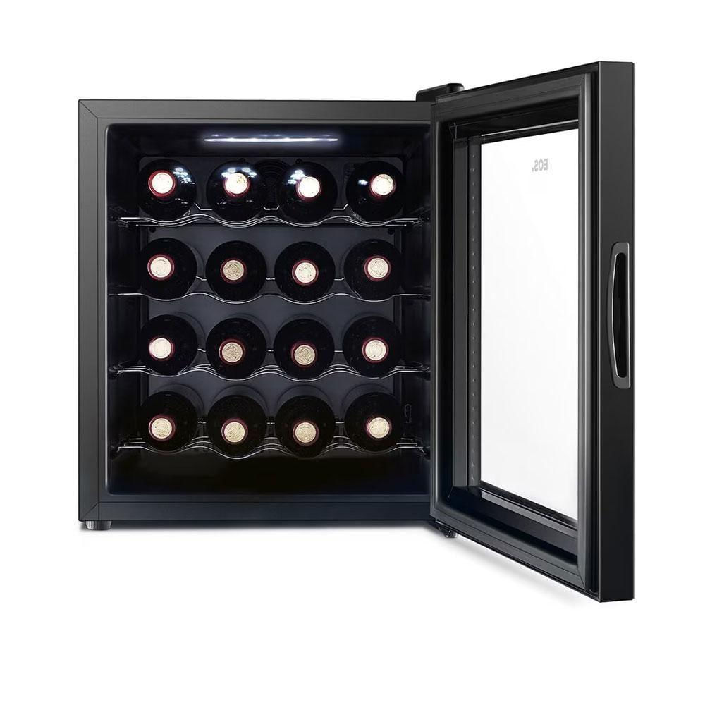 Adega Climatizada 16 Garrafas Eletrônica Painel Touch Porta Full Glass ...