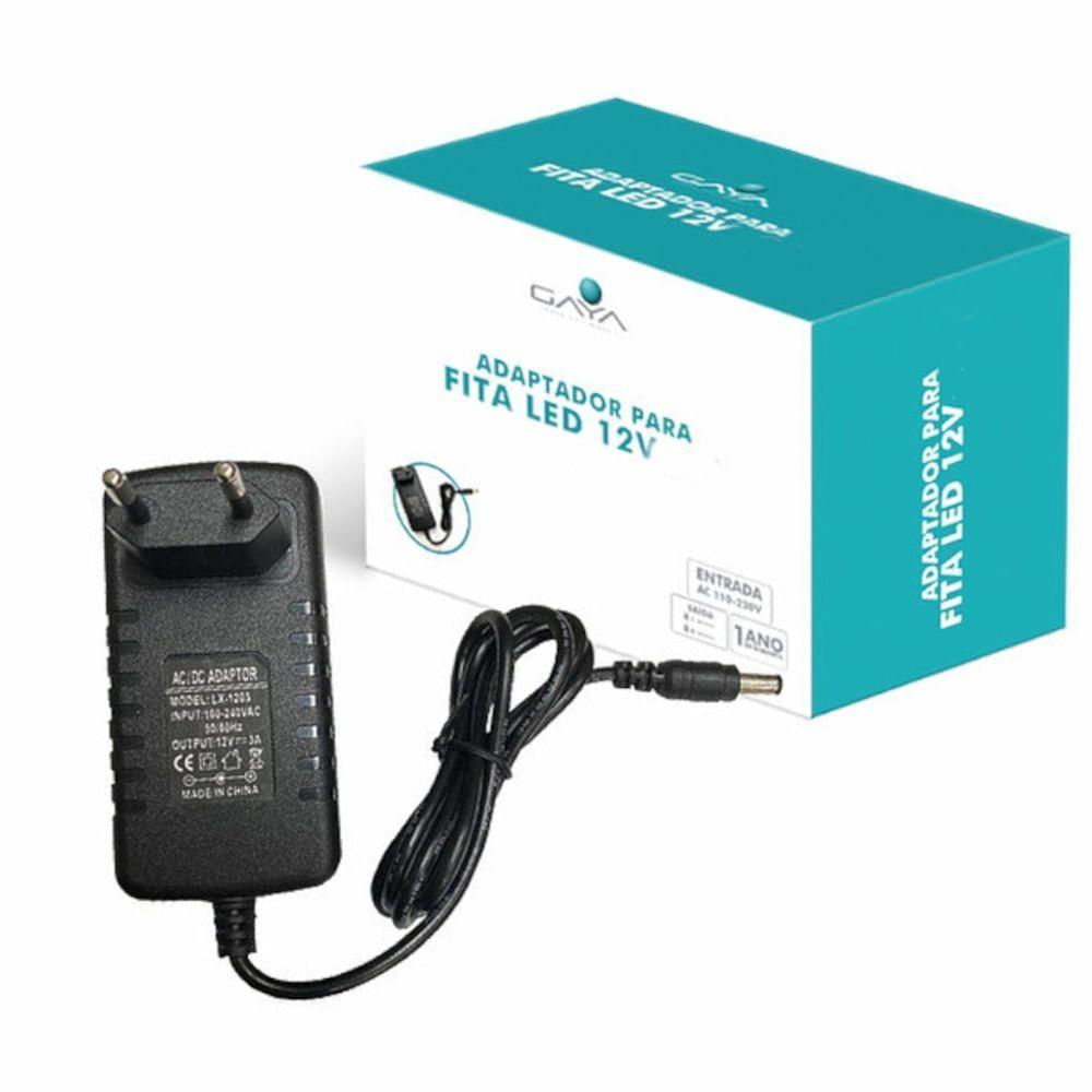 Adaptador Para Fita De Led 12 Volts - 3 Ampères - 9364 - Gaya - Shop ...