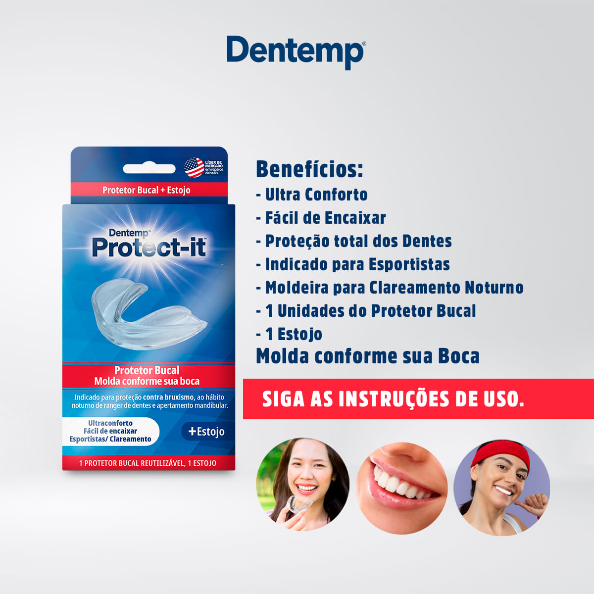 PROTETOR BUCAL ANTI BRUXISMO PROTECT IT 1un - Shop Coopera