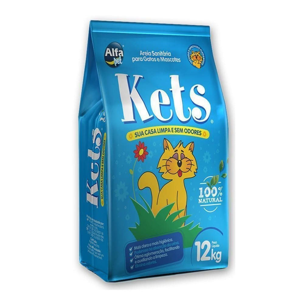 Areia Sanitária Alfapet Kets para Gatos 12Kg - Shop Coopera