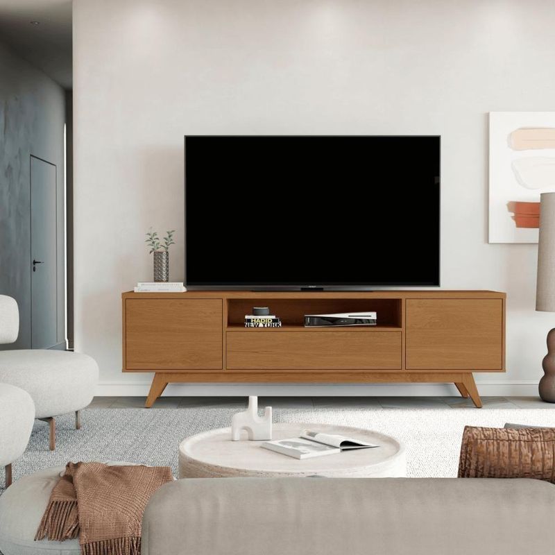 Rack Para Tv 75 Polegadas Sala De Estar Freijó Freijó - Shop Coopera