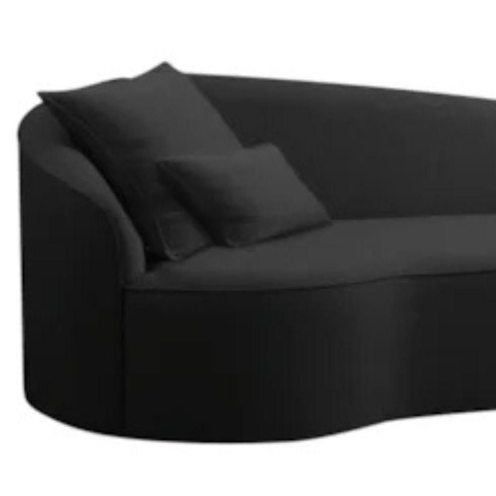 Divã Recamier Sofá Curvo Sala De Tv E Estar Recepção Inglaterra 180cm ...