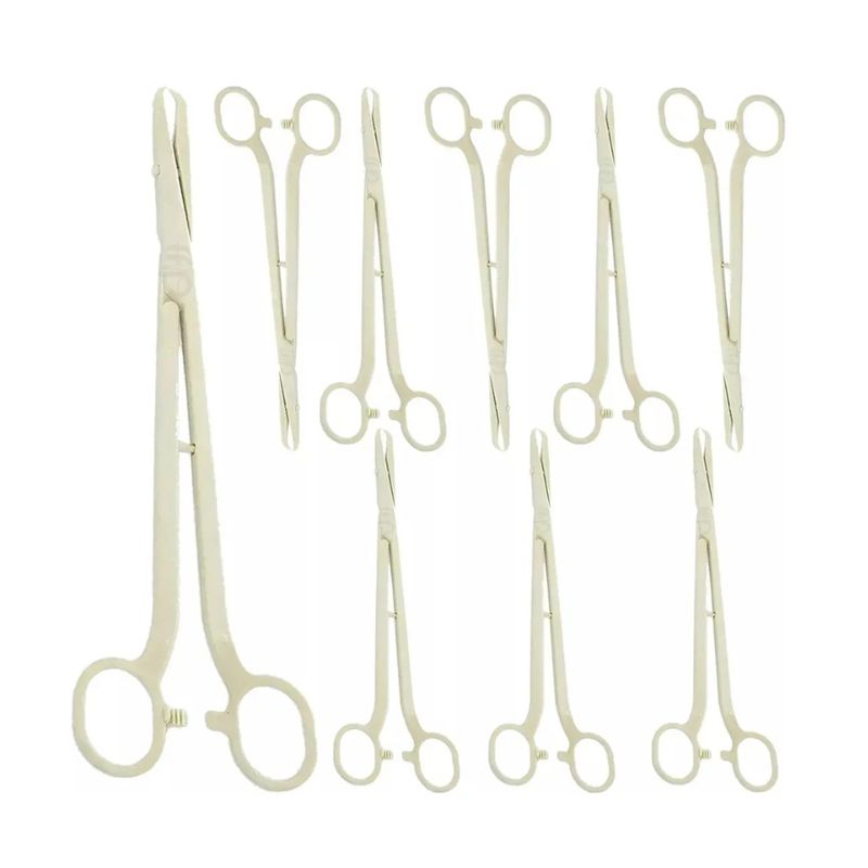 Pinça Pozzi Estéril Descartável Kolplast - Kit Com 5 Unidades - Shop ...