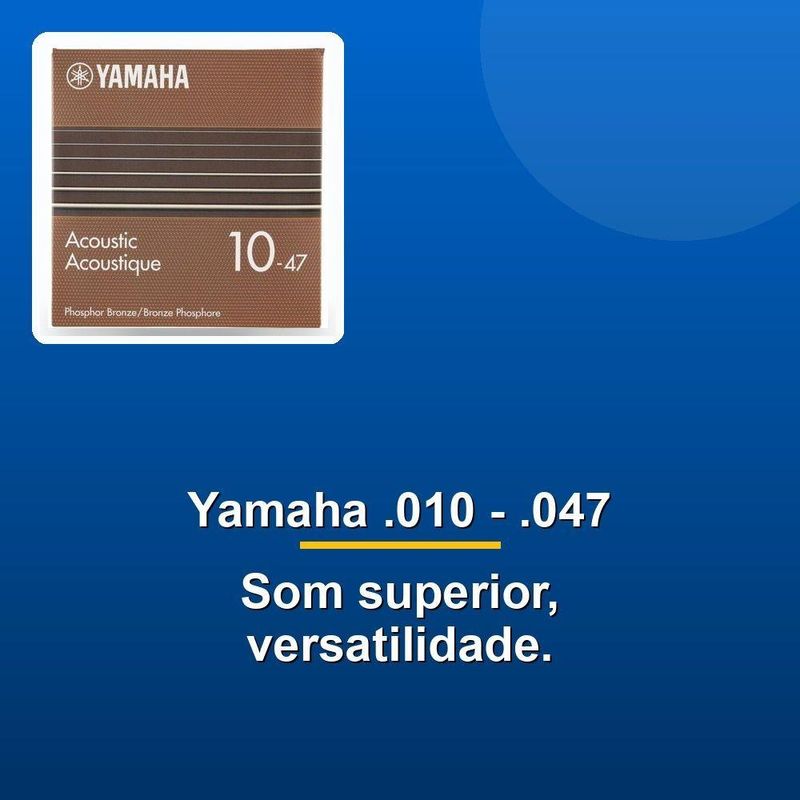 Encordoamento Para Violão 010 047 Phosphor Bronze Yamaha - Shop Coopera
