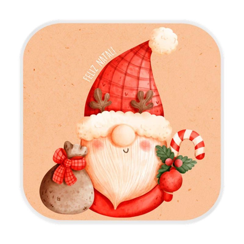 Luminária Box Natal Mágico - Papai Noel - Shop Coopera