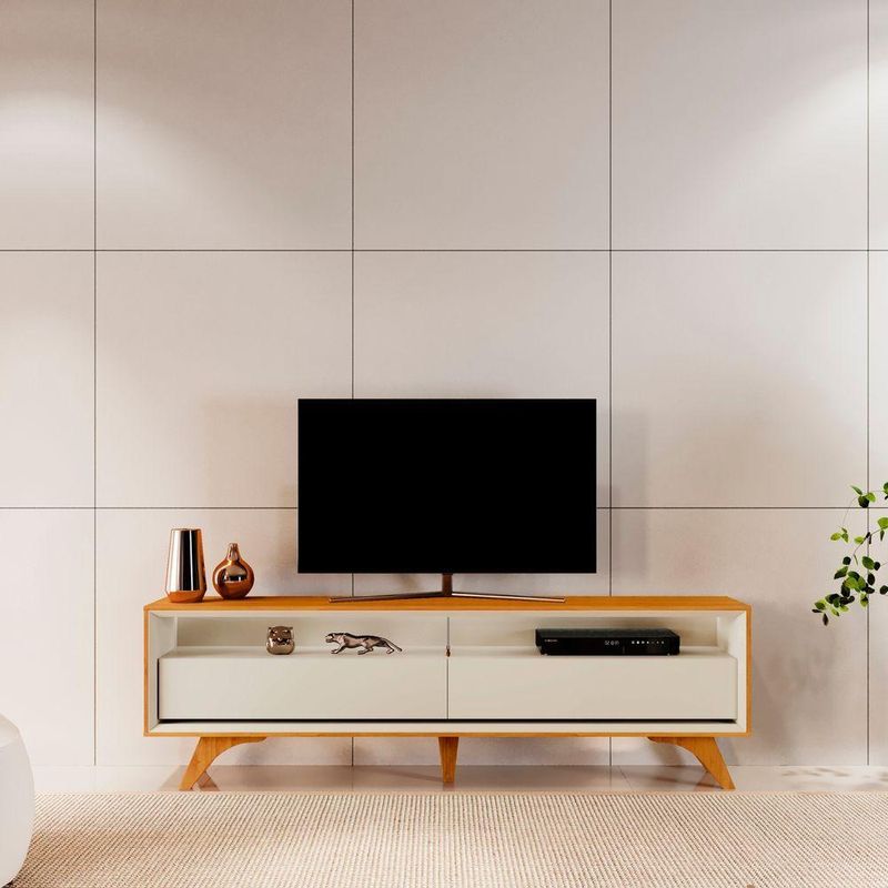 Rack Viena 2 Gavetas C-led 180 Mavaular Naturalle-off White - Shop Coopera