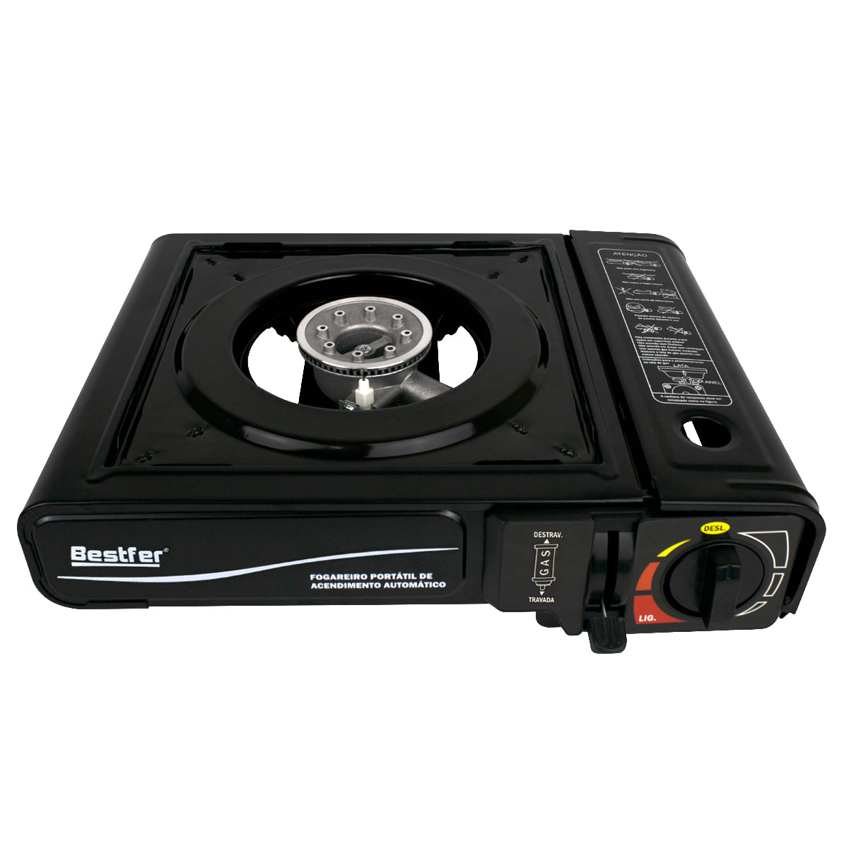 Fogareiro Portatil A Gas Bestfer Fogao Para Camping Acampamento 1 Boca ...