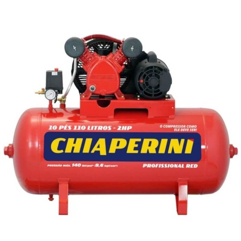 Compressor De Ar 10-110 Red Média Pressão 10 Pcm 110 Litros Monofásico ...