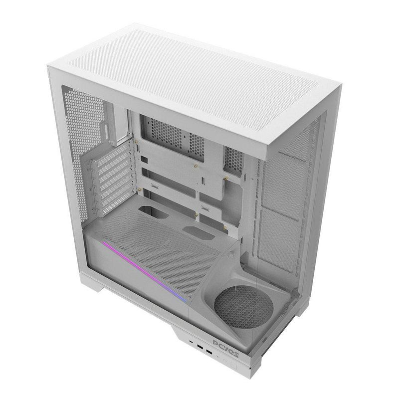 Gabinete Gamer Forcefield Flow White Ghost GFFFWG Mid Tower ATX Vidro ...