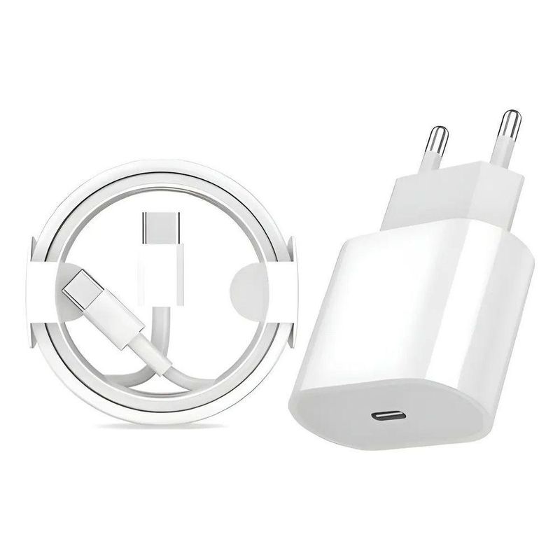 Carregador de Tomada Usb-C MDM Power Delivery com Cabos Tipo C e ...